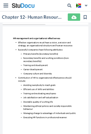 White Paper - Basic Concepts of HRM - HRM 212 - UFH - Studocu