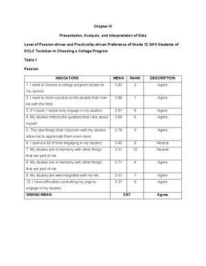 Passion- based vs Practical- based Preference of Strand in Senior High ...