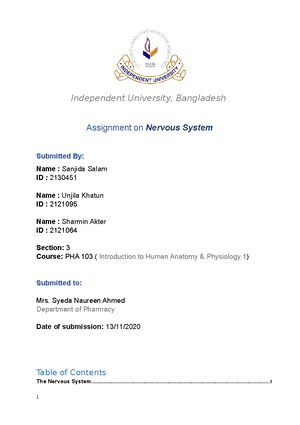 Sabnoor assignment - cncer - Introduction: Oncology pharmacists are ...