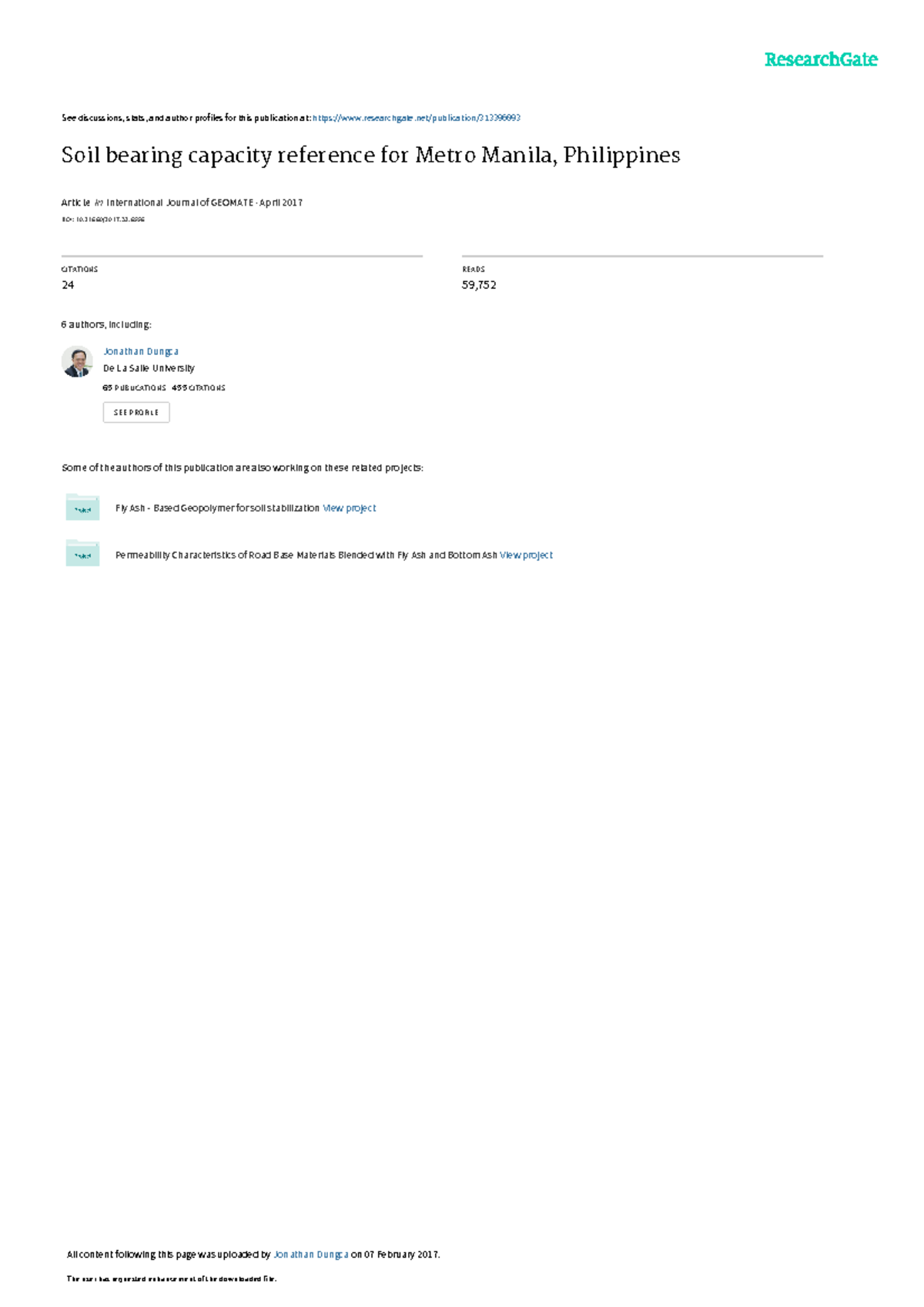 SBC-areas - Soil Bearing Capacity - See discussions, stats, and author ...