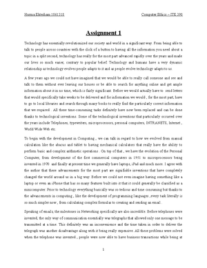 Unit 2 - Written Assignment - Computer Science - Studocu