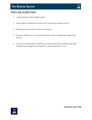 BIO 169 Endocrine Escience Lab Answers - PRE-LAB QUESTIONS What is the ...