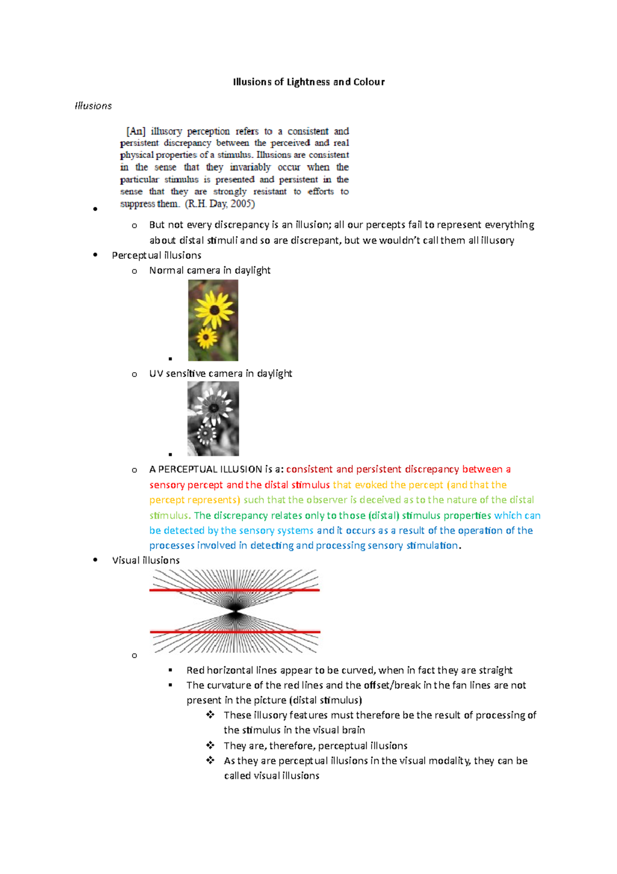 6. Illusions of Lightness and Colour - Illusions of Lightness and ...