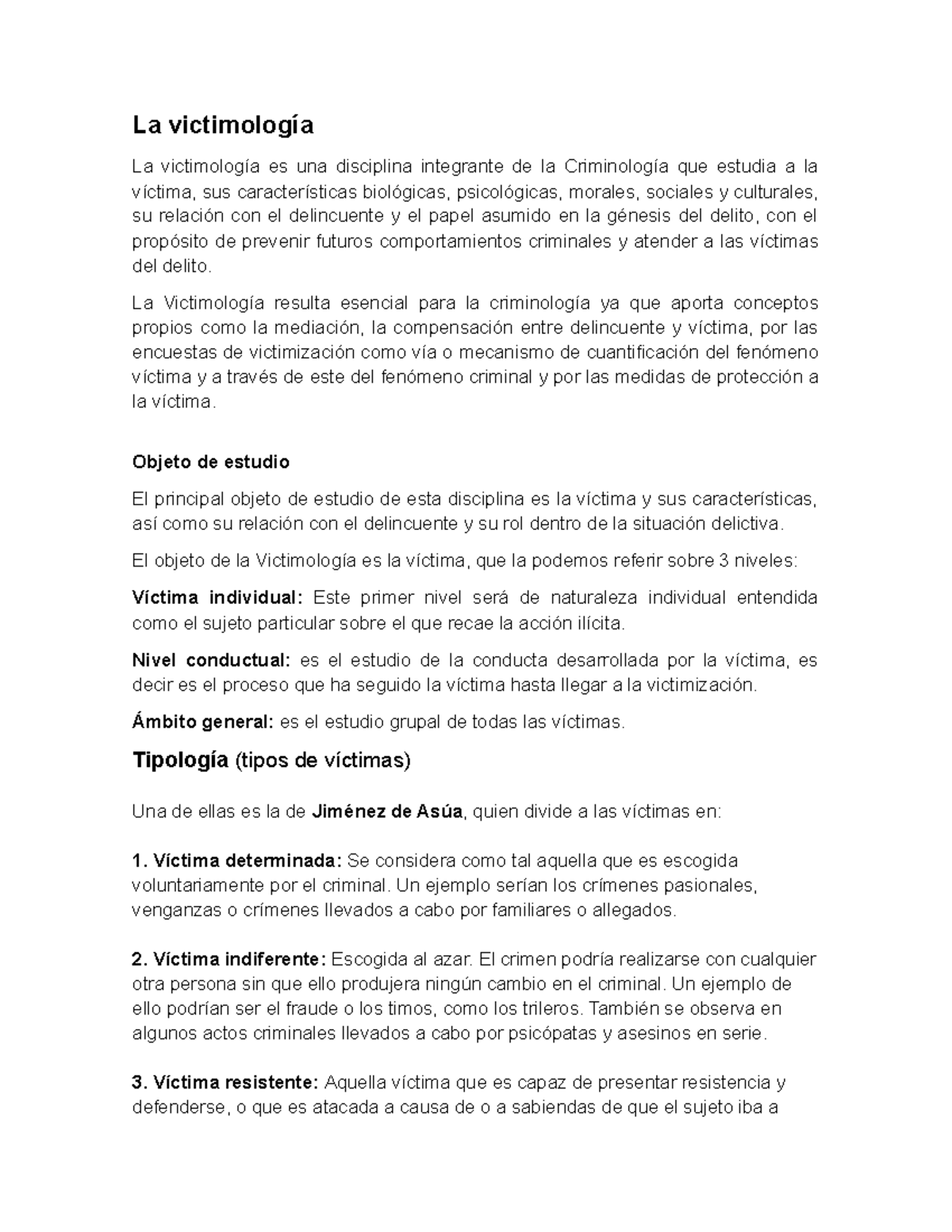 La victimología - Criminología - EDUCEM - Studocu