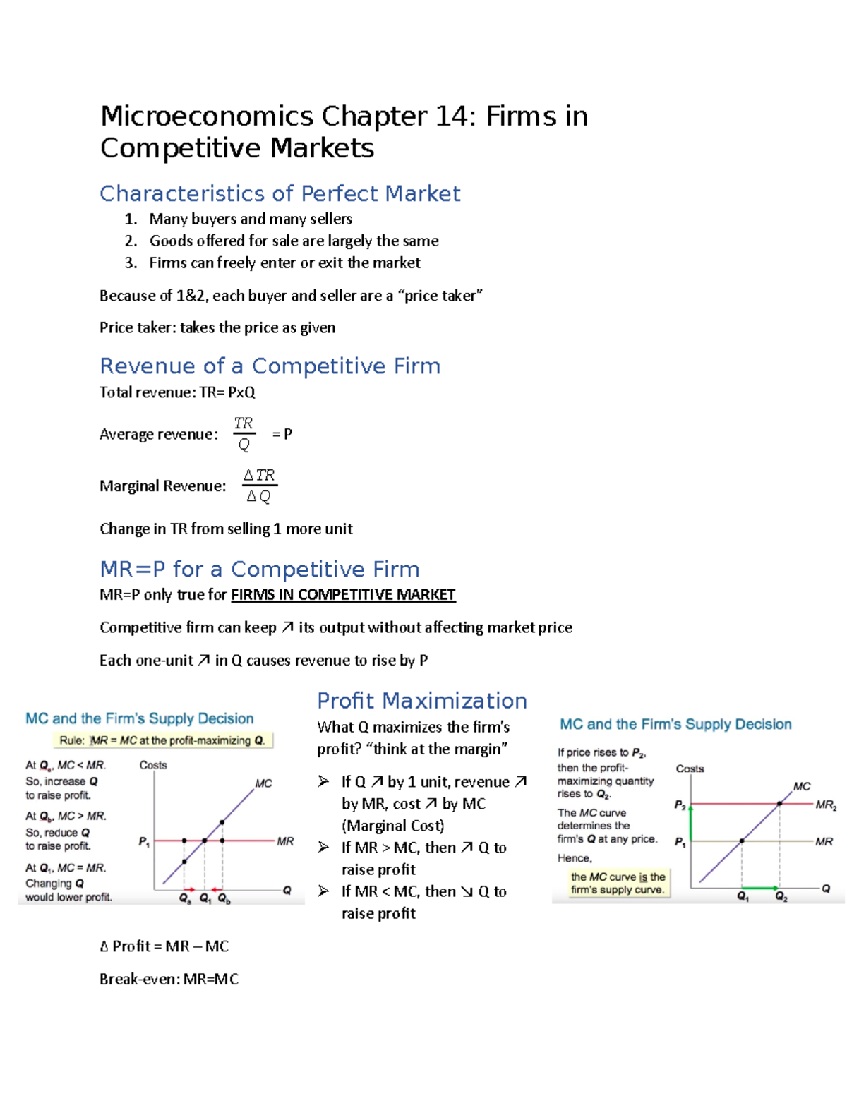 Chapter-14-Firms-in-Competitive-Markets - Microeconomics Chapter 14 ...