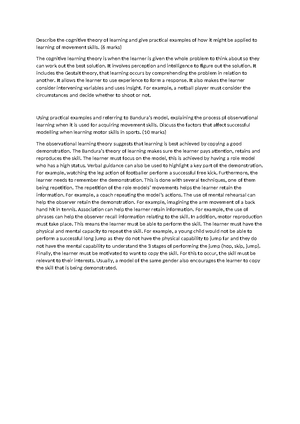 Types of Practices notes - Types of Practice Part Practice One sub ...