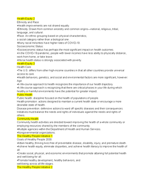 Health 3 - The Healthy People Initiative 3 Continued... Leading Health ...