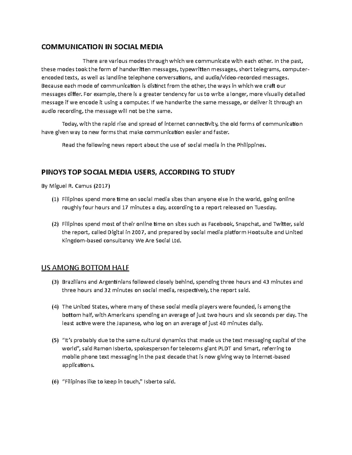 Communication IN Social Media 3 COMMUNICATION IN SOCIAL MEDIA There communication-in-social-media-3-communication-in-social-media-there
