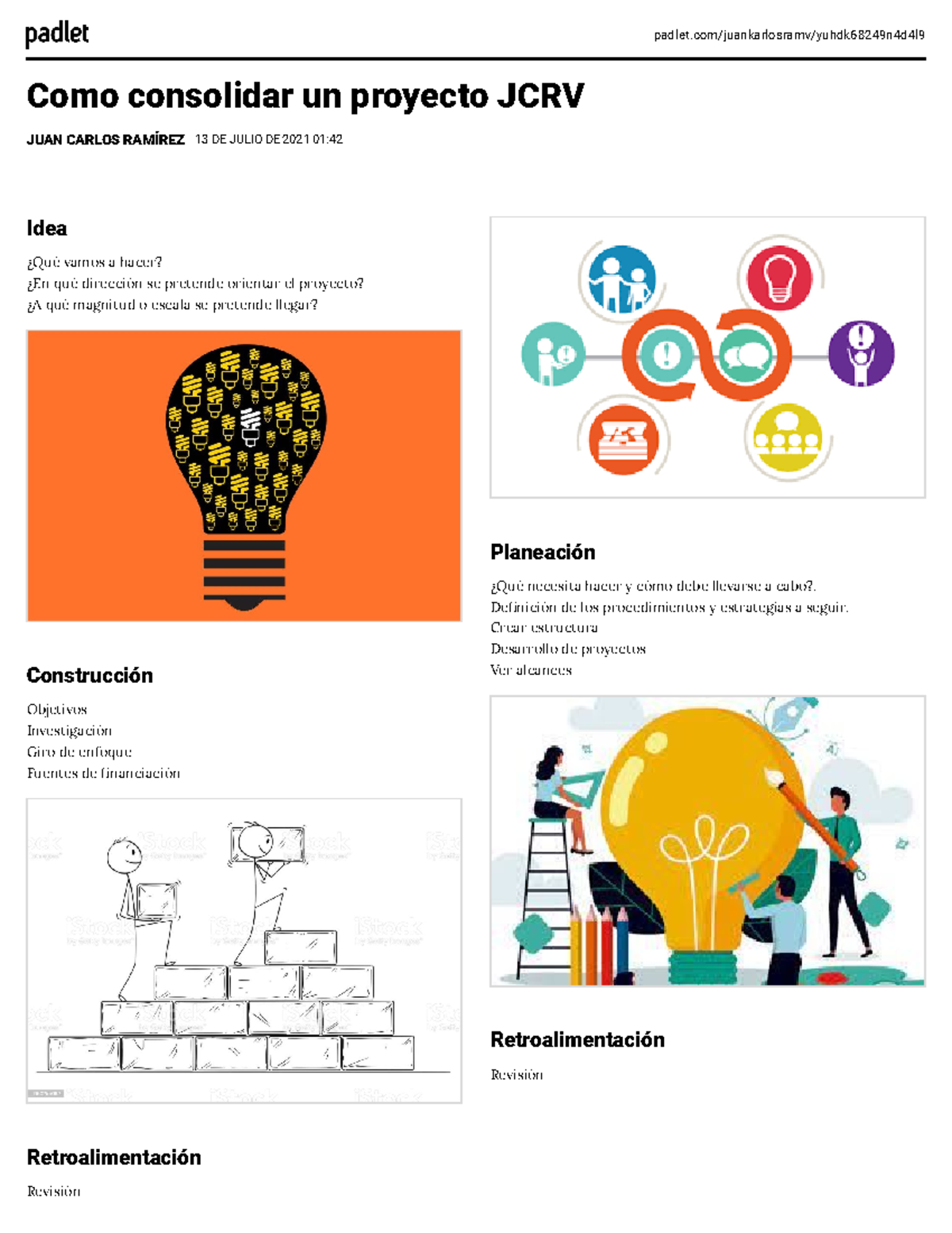 Como consolidar un proyecto JRV - padlet/juankarlosramv/yuhdk68249n4d4l ...