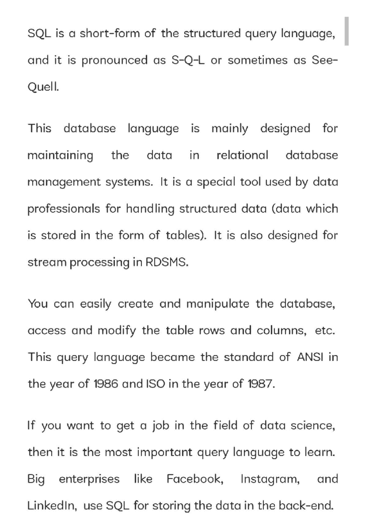Sql - Accurate notes compressed version of new nice concepts - Computer ...