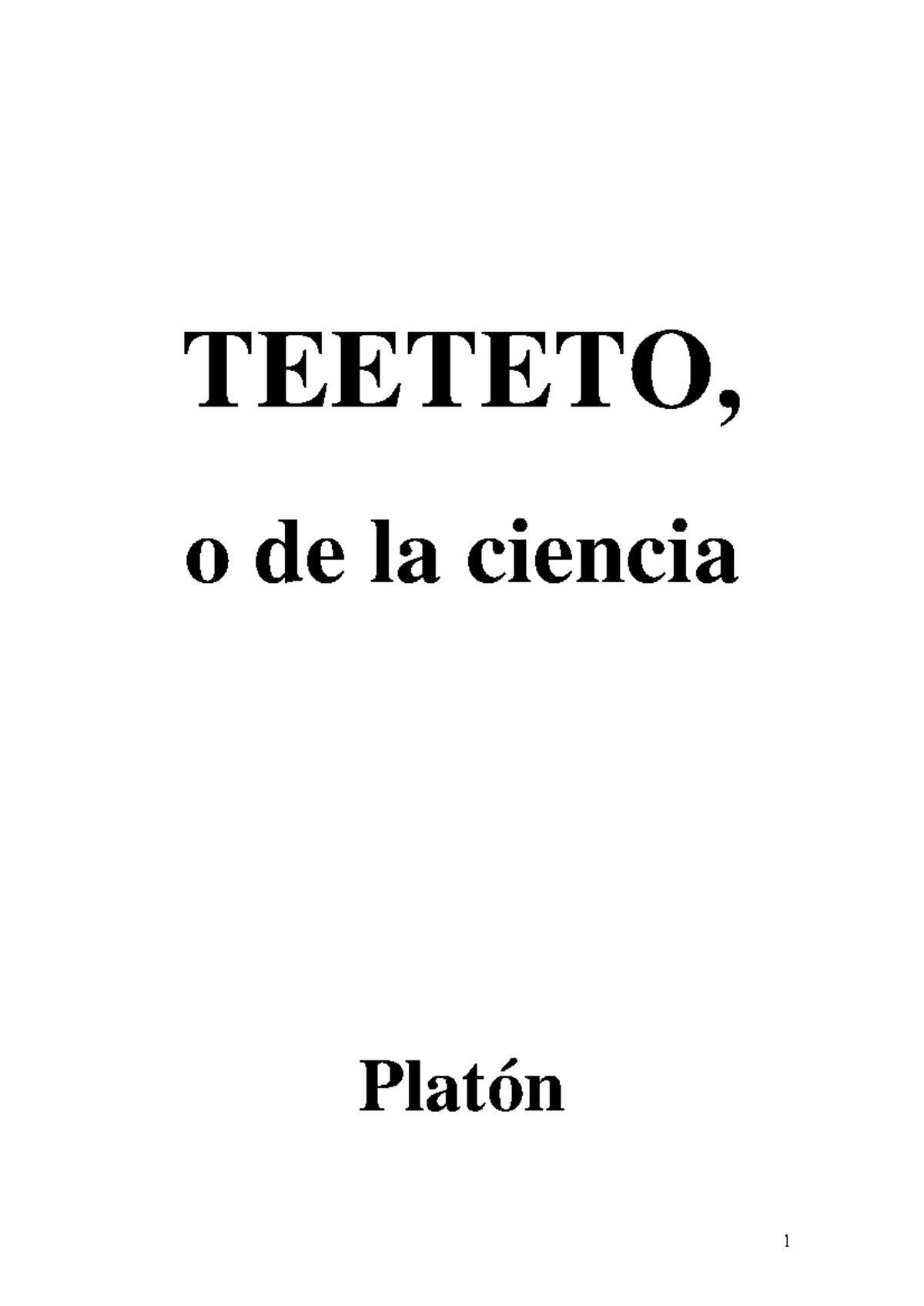 Teeteto o de la ciencia - Hxydfkkgkgufffjkgkccshs - TEETETO, o de la ...