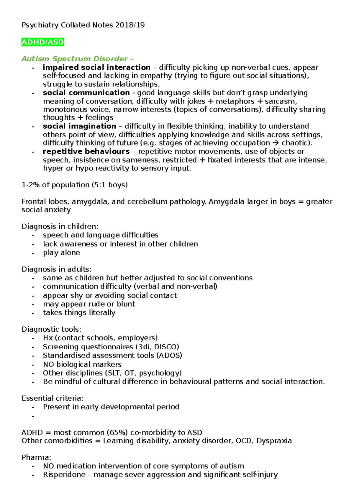 ADHD - An in depth overview of the entitled topic - Psychiatry Collated ...