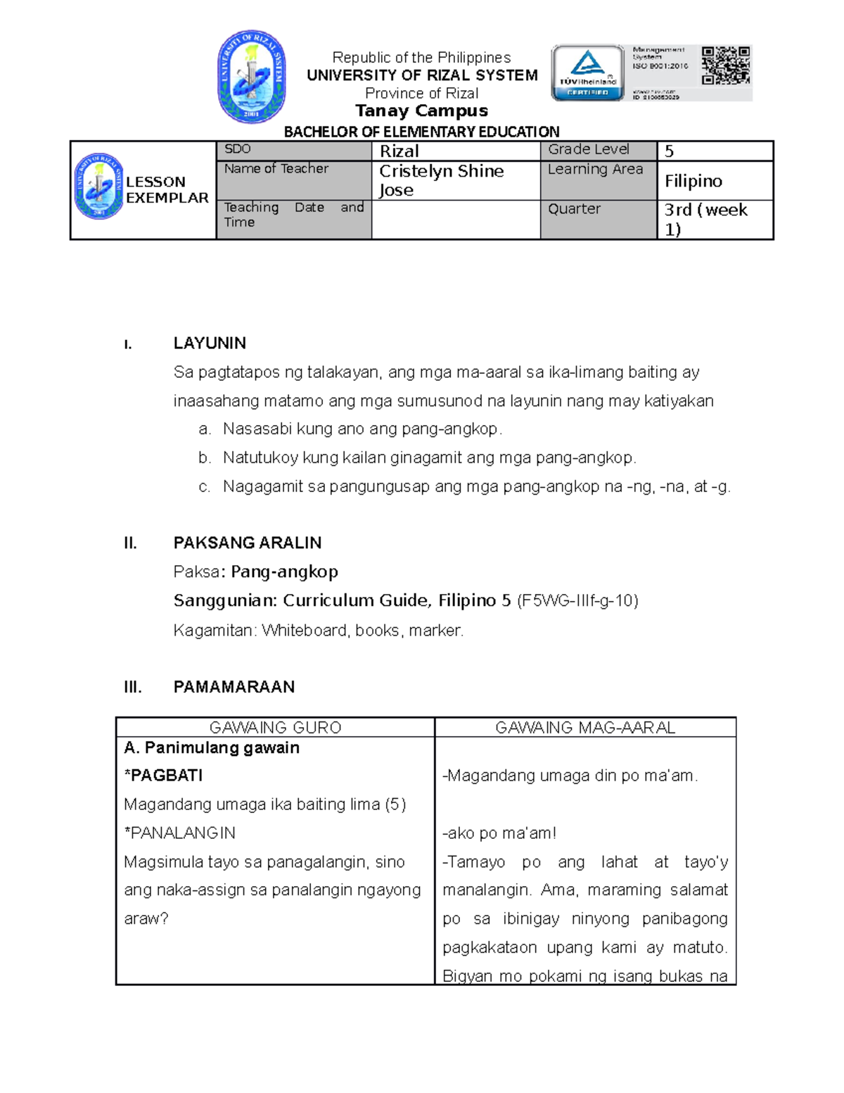 Inbound 1975921868860135022 - UNIVERSITY OF RIZAL SYSTEM Province of ...