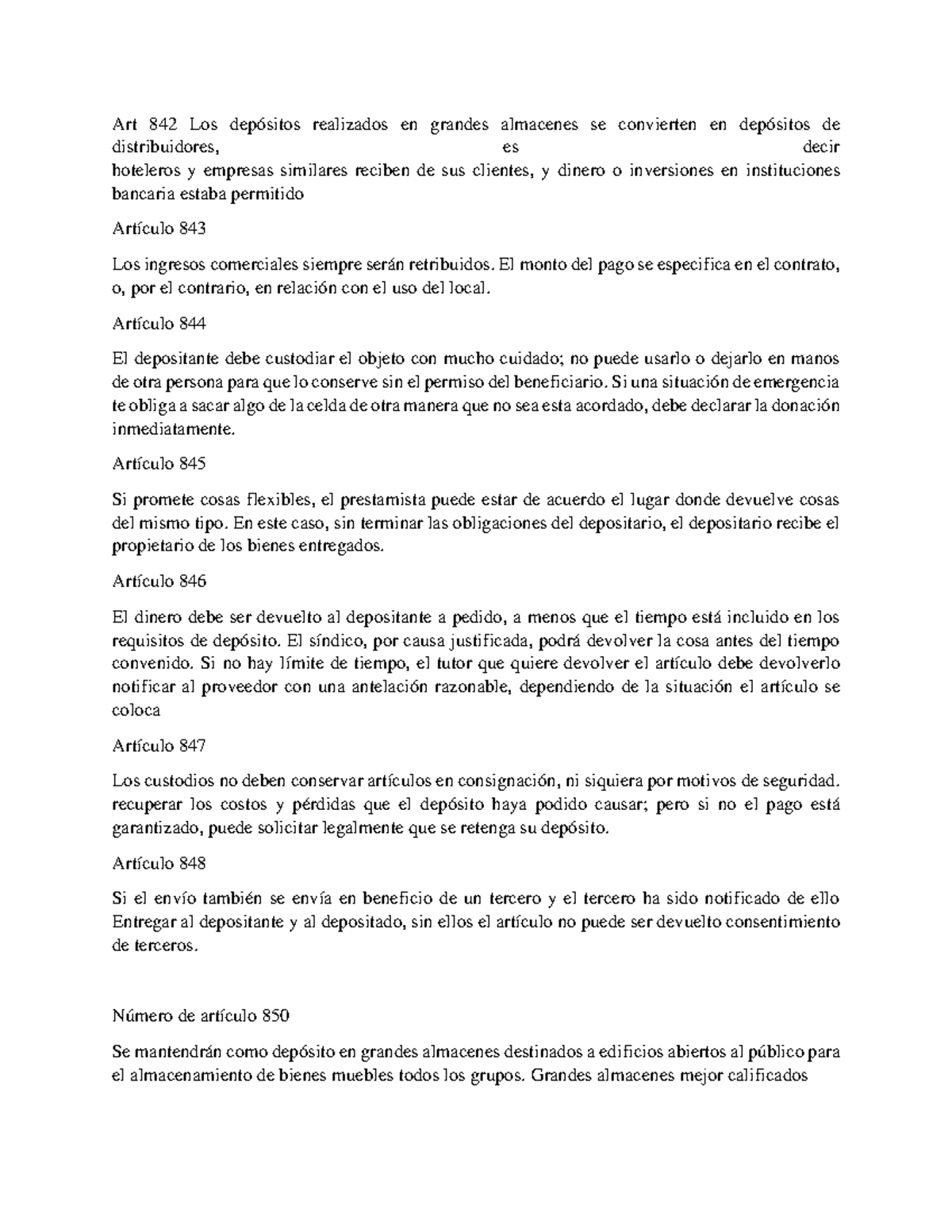 lesgilacion-bacaria II - Art 842 Los depósitos realizados en grandes ...