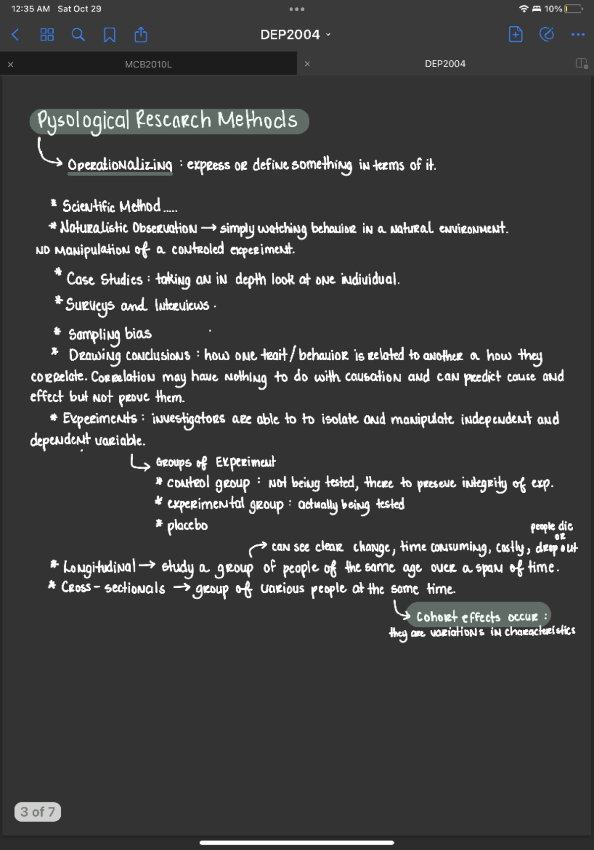 Research Methods Notes - DEP2004 - Studocu