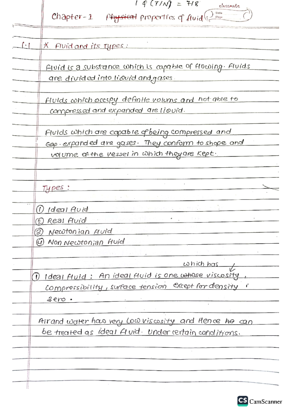 Chapter 1(FM) - Fluid mechanics - Studocu