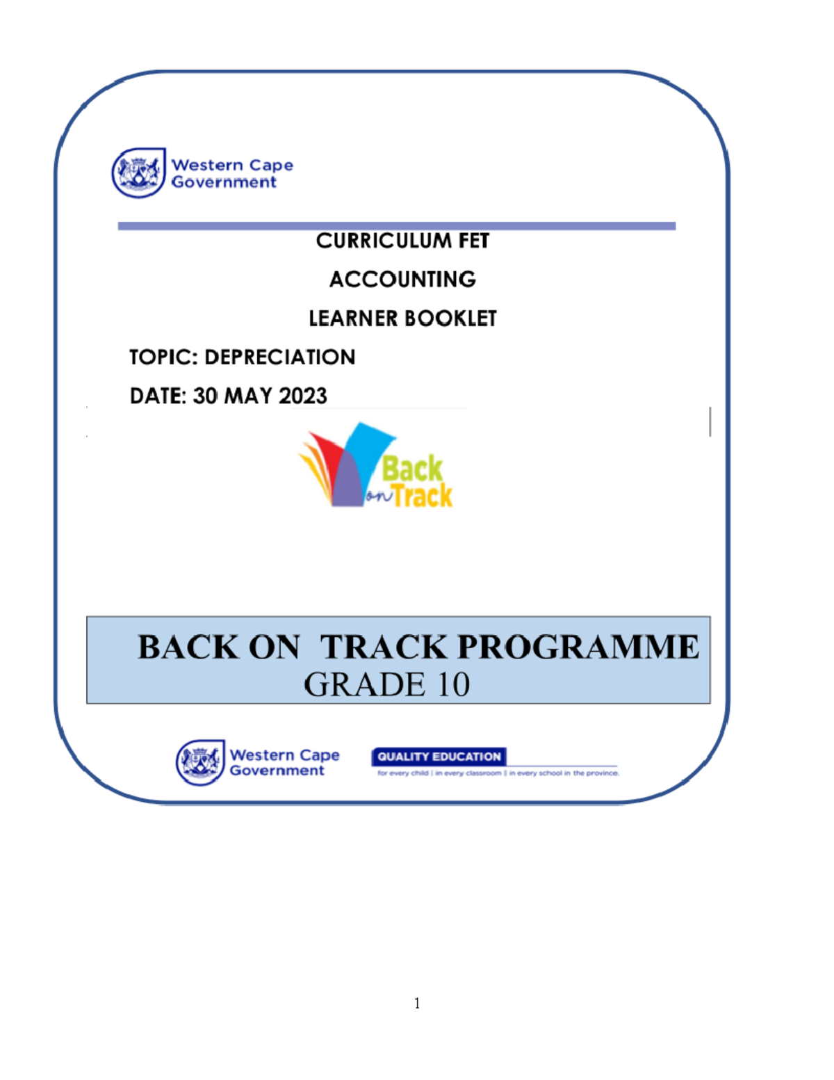 Depreciation Eng Solutions 30.05 - BASELINE ACTIVITY ACTIVITY 1 ...