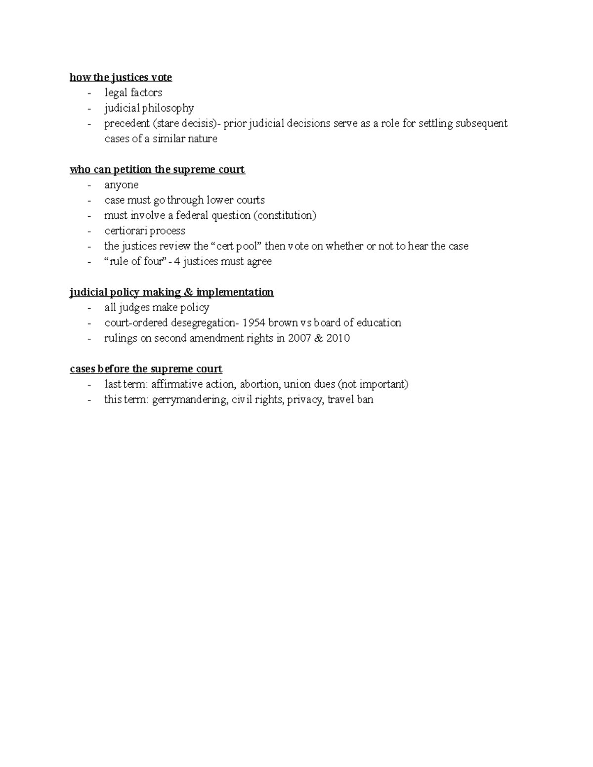 Politics 11-14-17 - Professor Richard Robyn notes directly from ...