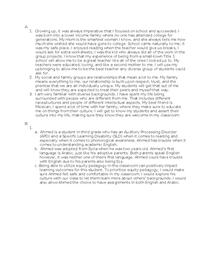 D092 Task 2 - passed - Video Observation 1 A. 1. The video I watched is ...