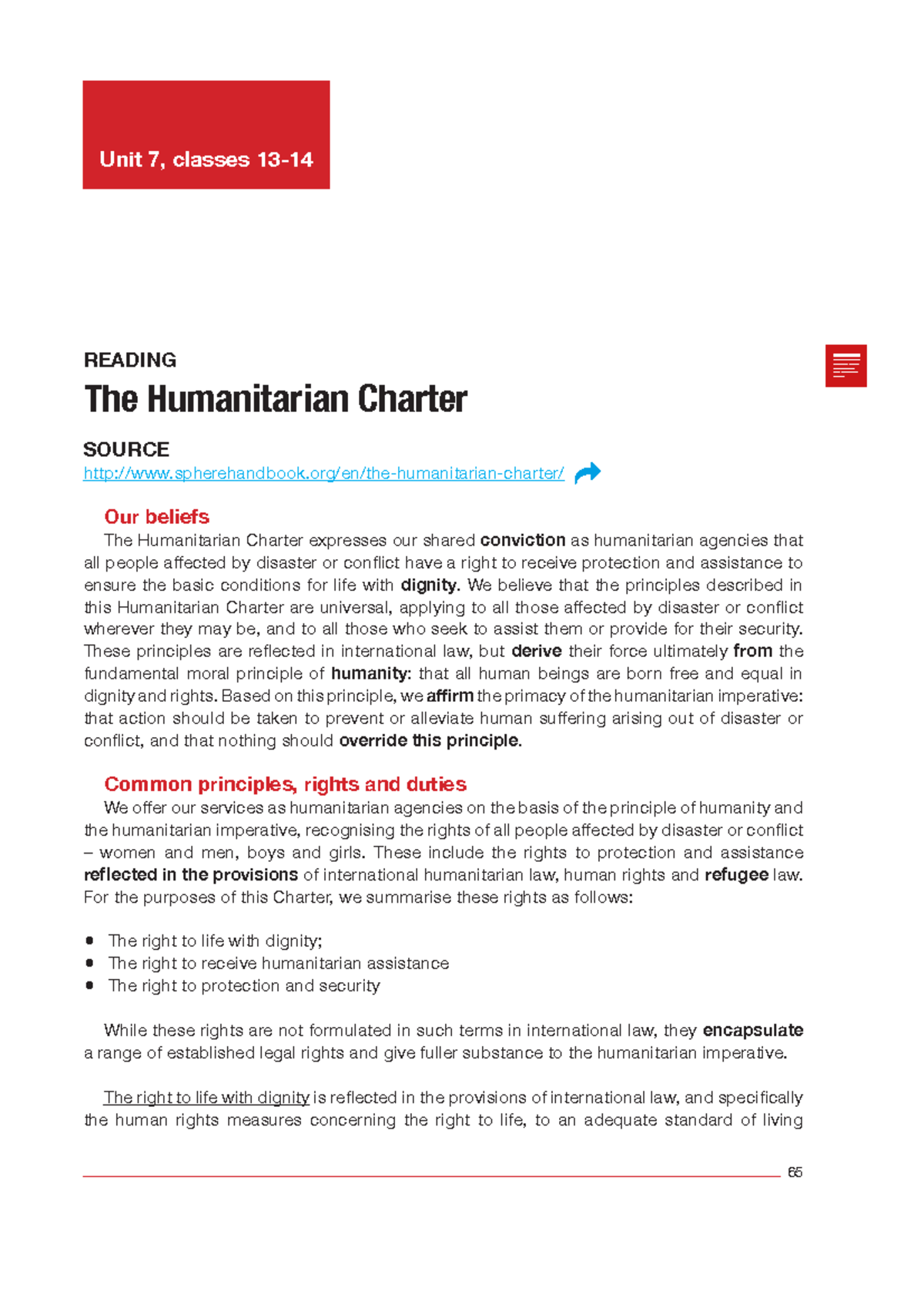 Chapter 7 with answers - Appunti - Unit 7, classes 13- READING The ...
