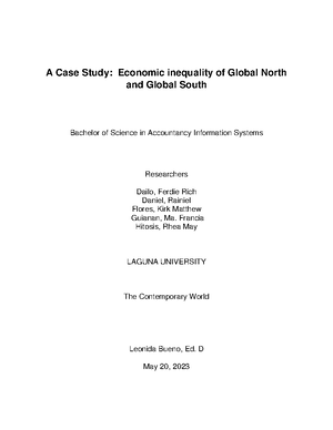 A-Case-Study - EXAMPLE - A Case Study: Economic inequality of Global ...