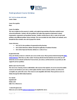 Handout MOD 5 Basic Trigonometry Curves - MAT-142-J7774 - SINE 5 ...