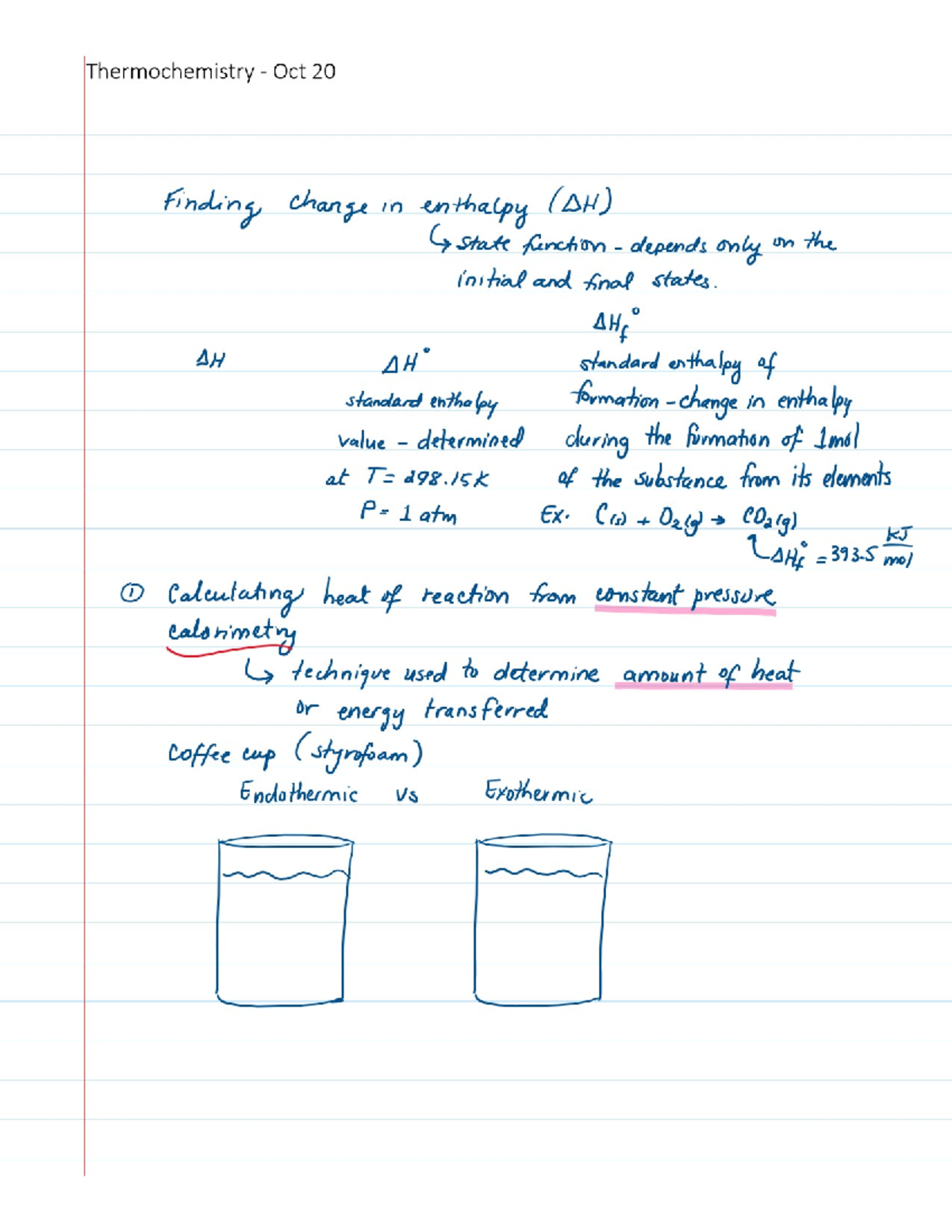 Thermochemistry Day 2 - CHEM 1300 - Studocu