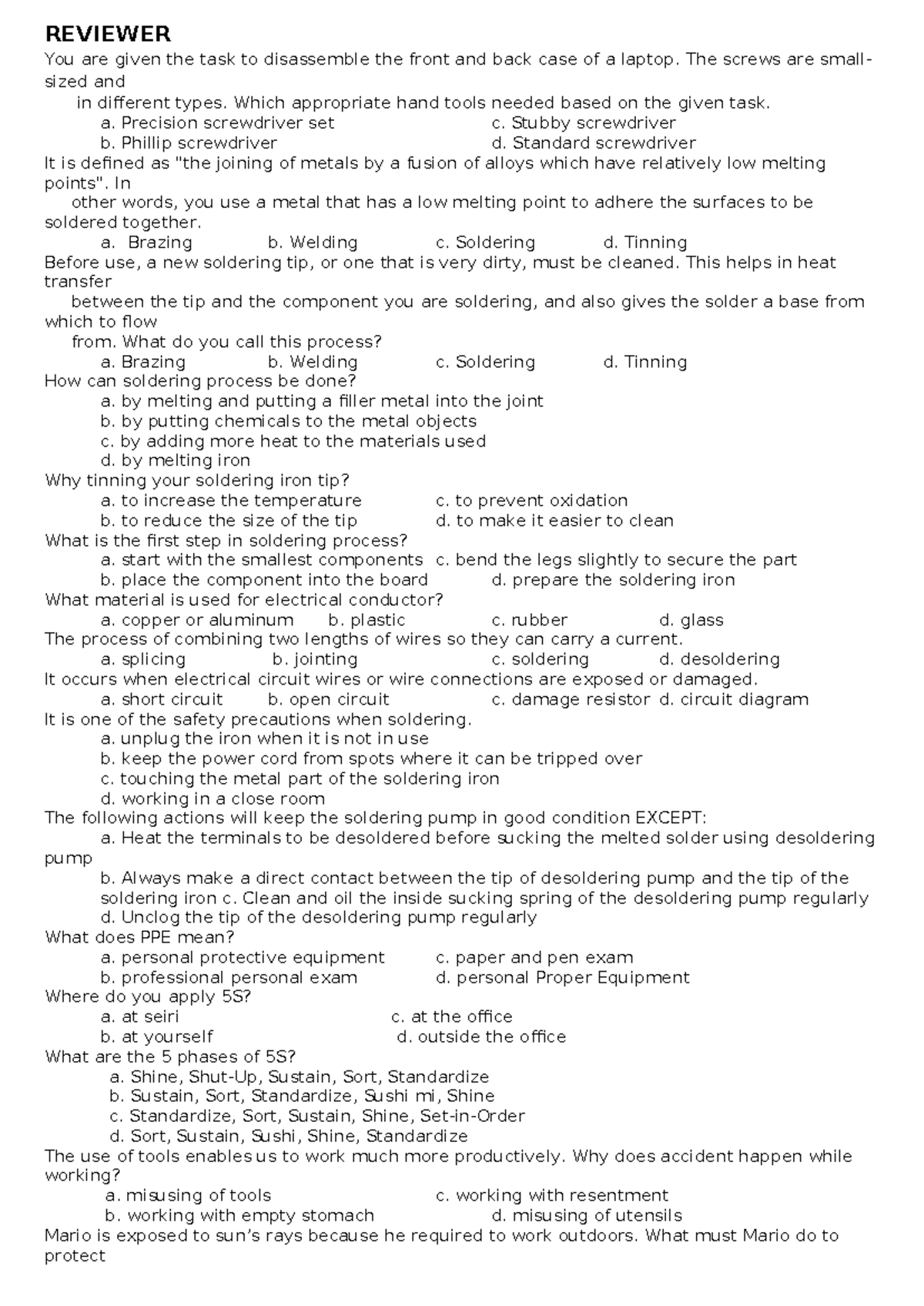 Periodical-Test-reviewer - REVIEWER You are given the task to ...