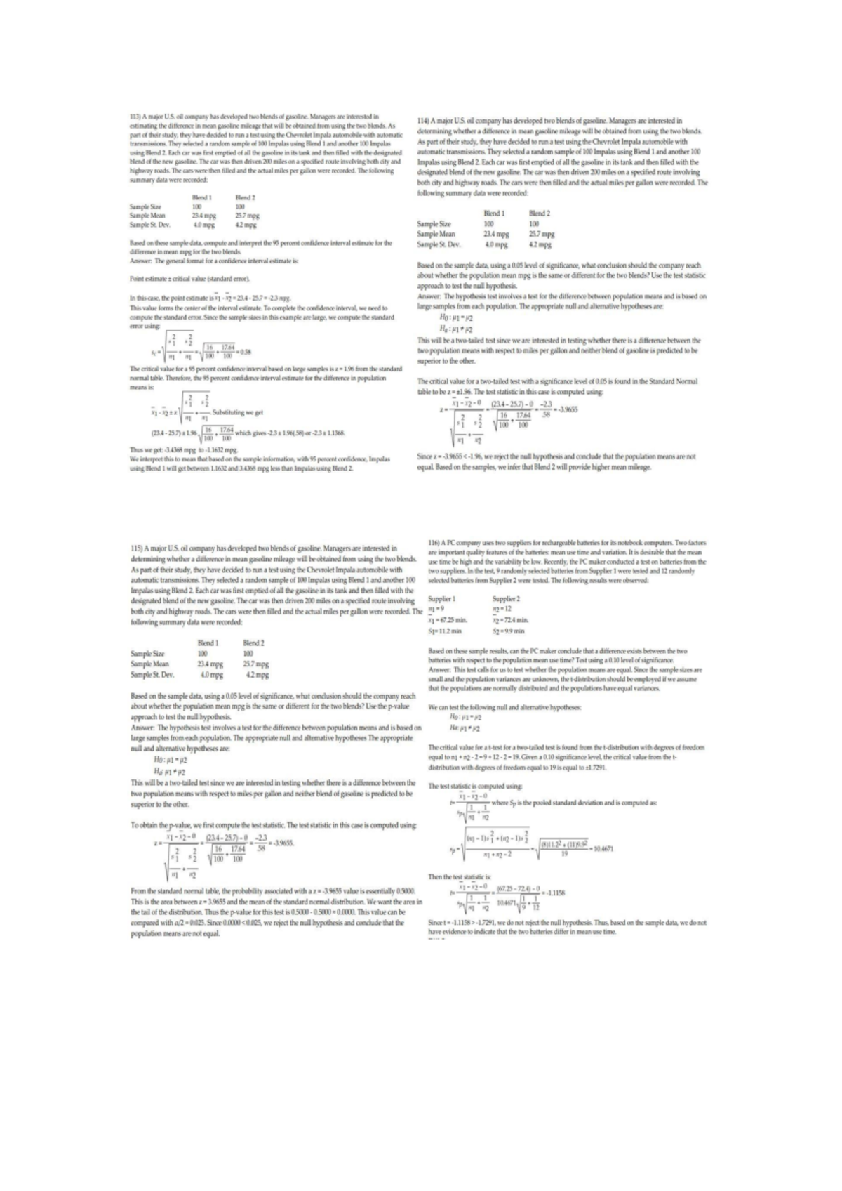 Doc2 - 統計學 - Financial Management - Studocu