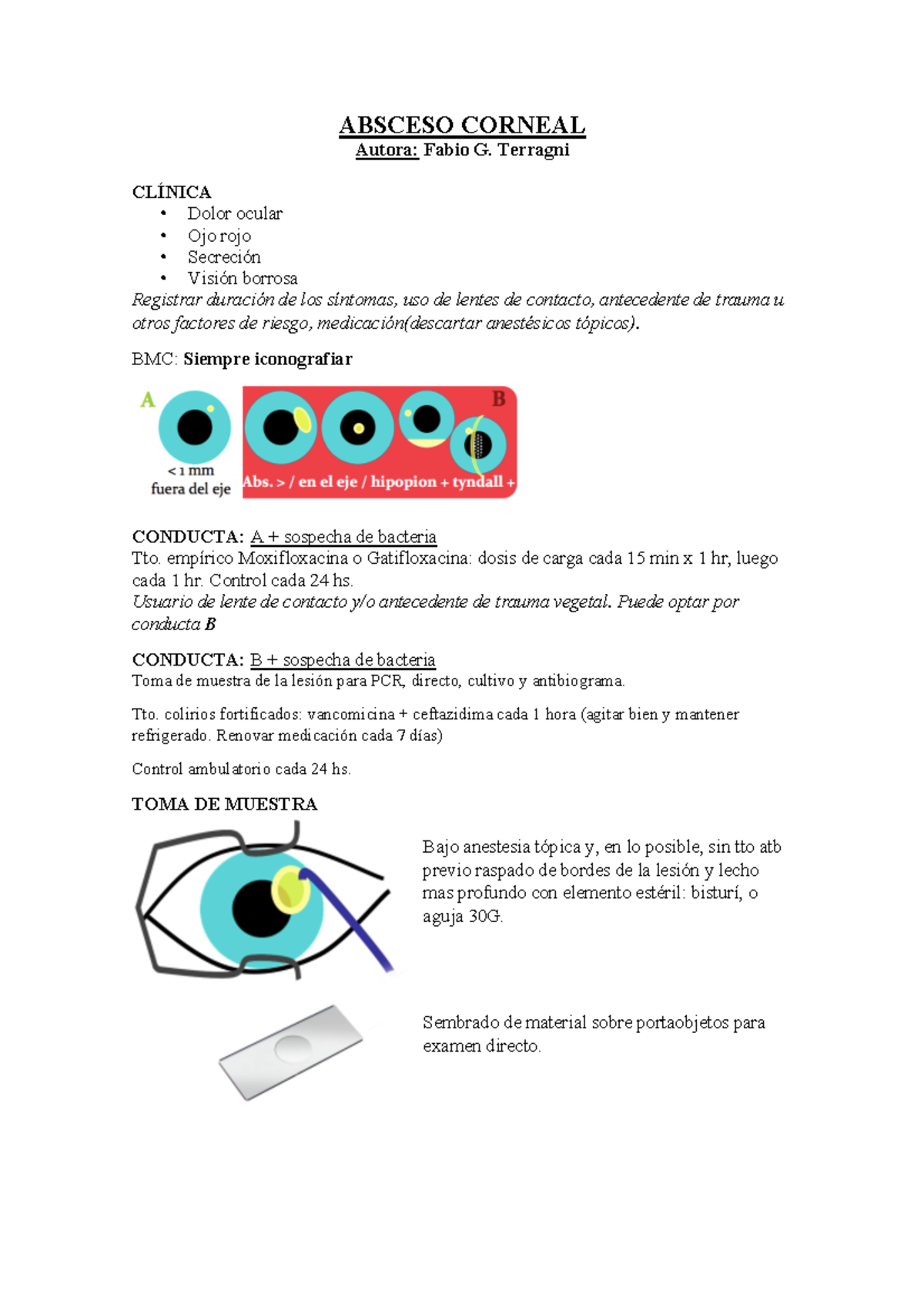 Absceso-Corneal - Oftalmología - ABSCESO CORNEAL Autora: Fabio G ...