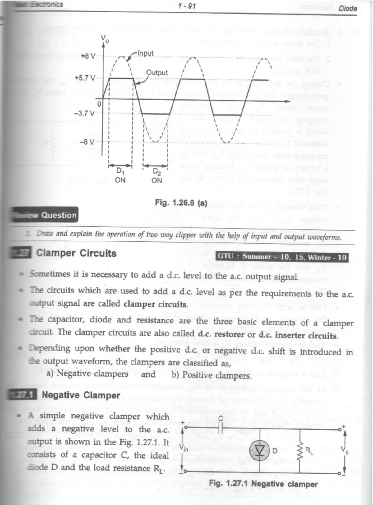 Clamper and voltage multiplier material - Artificial Intelligence - Studocu