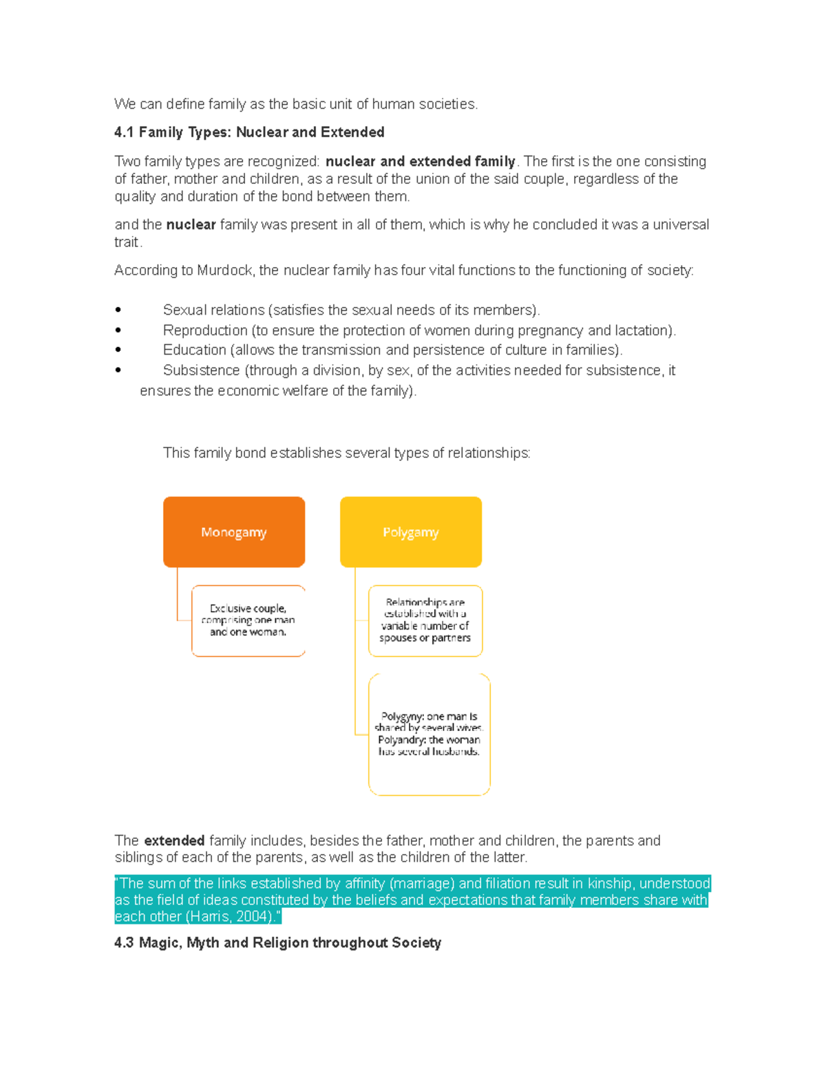 We can define family as the basic unit of human societies - 4 Family ...