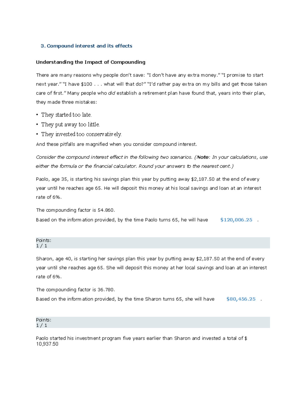 3. Compound interest and its effects - 3. Compound interest and its ...