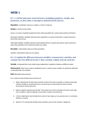 BU255 Course cheat sheet - Fall 2023 - BU255 - − (8) ⑭ I When I is less than 30, probability: 1 ...