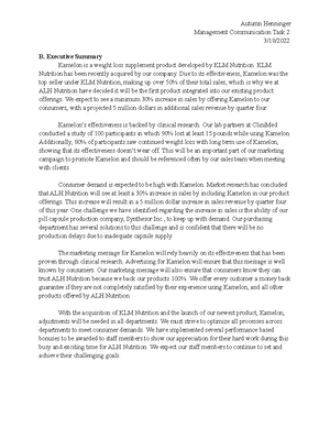 Task 1- WGU C204 (Blog Idea) - 1 Understanding Management Communication ...