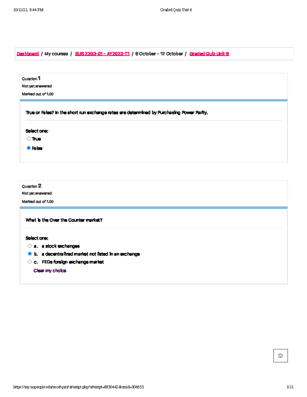Graded Quiz Unit 6 100% - Question 1 Not yet answered Marked out of 1 ...