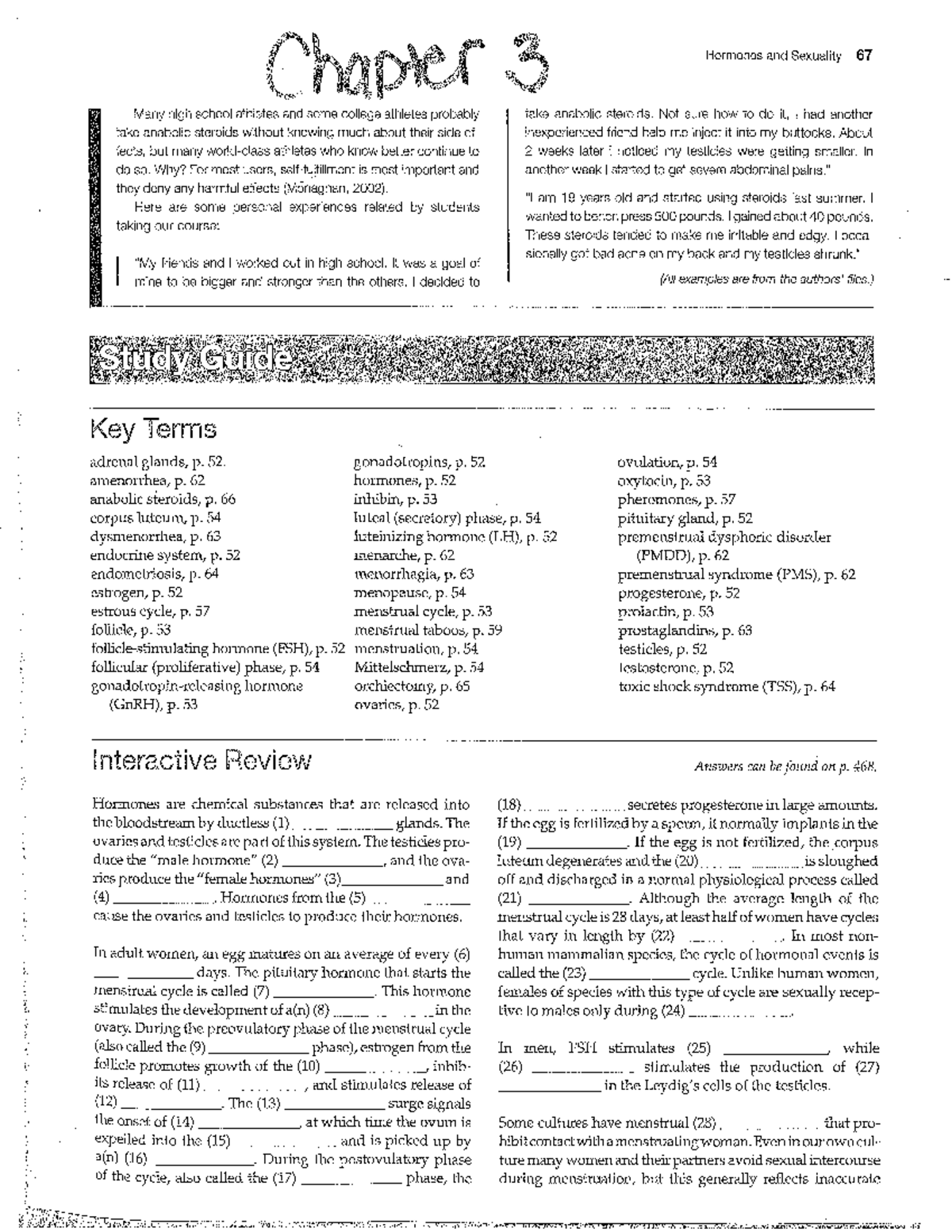 Chapter 3 Study Guide-1 - PSYCH 306 - Studocu