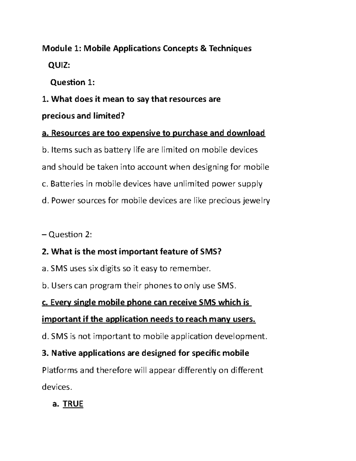 Activities in Mobile Development - **Module 1: Mobile Applications ...