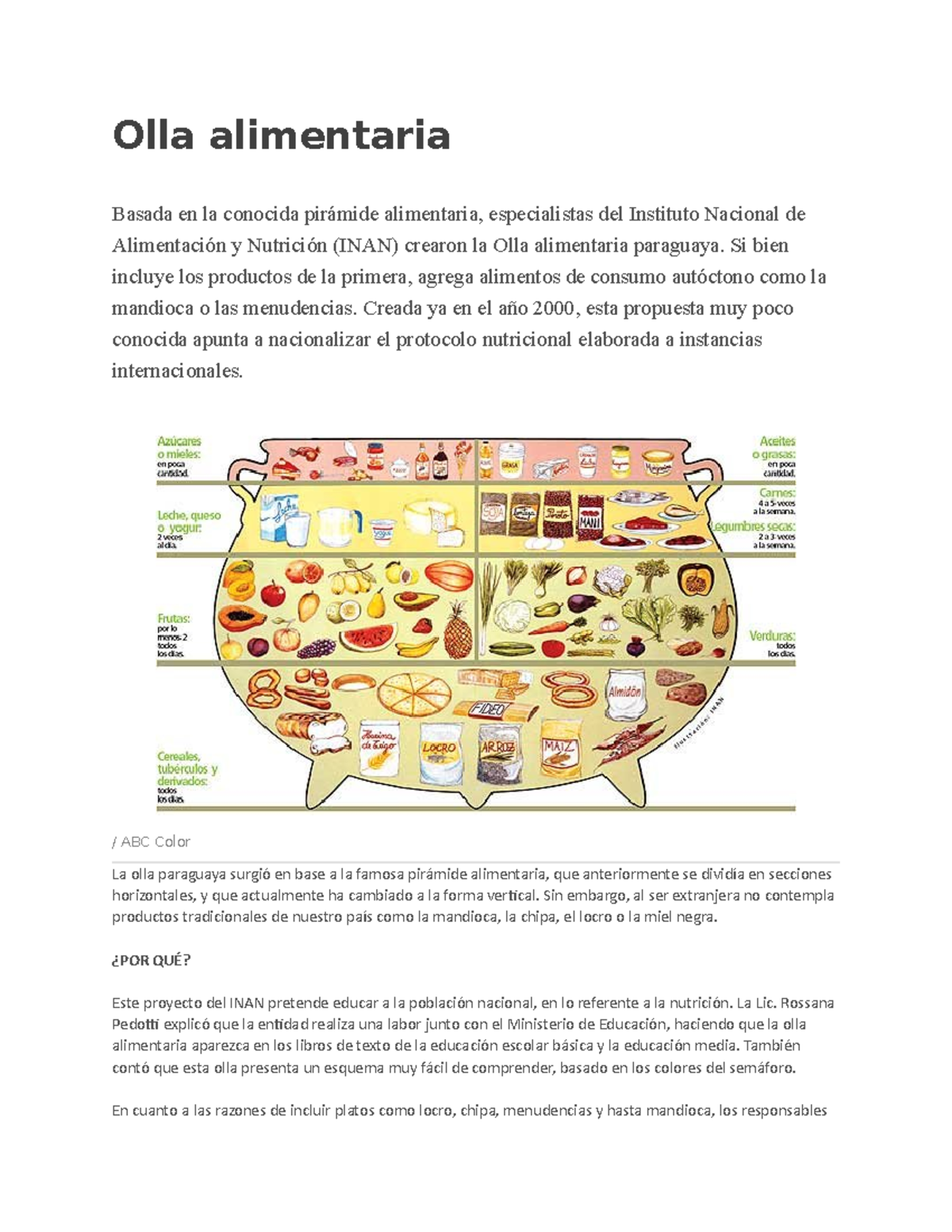 Baasket info - ETJAETJAG - Olla alimentaria Basada en la conocida ...