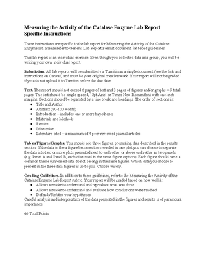 General Lab Report Format SP23 - GENERAL FORMAT & INSTRUCTIONS FOR LAB ...