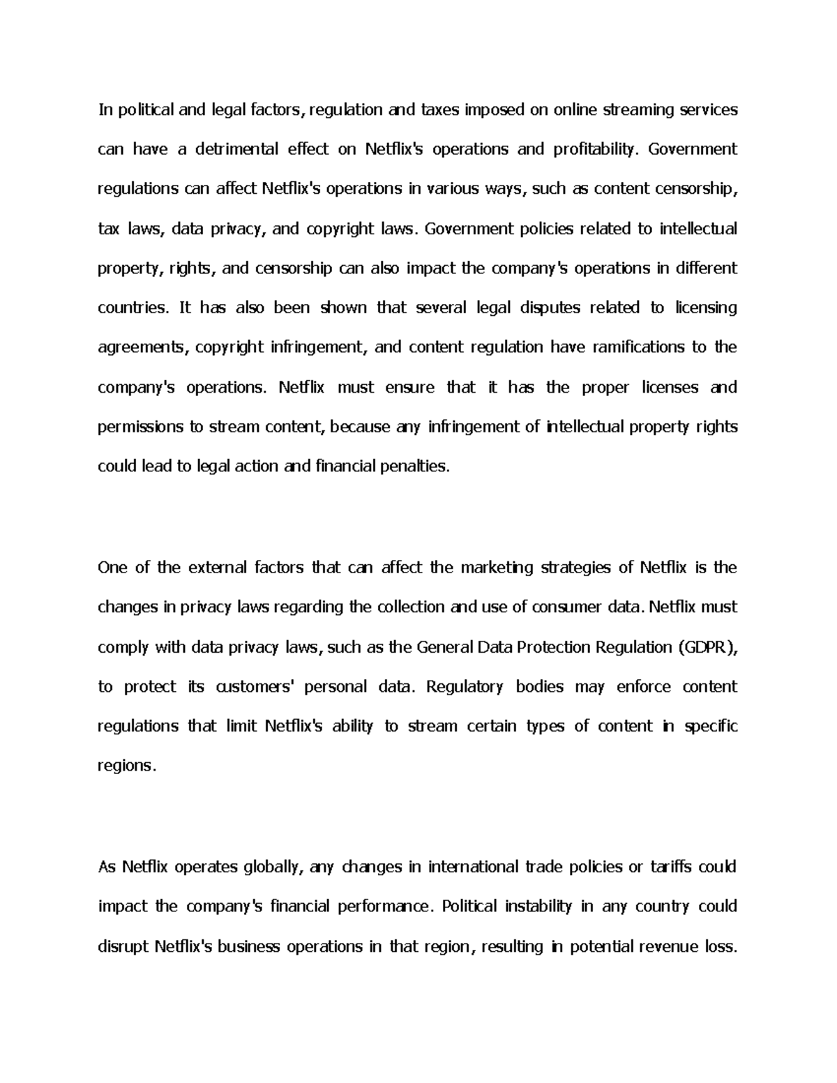 Zeny-Political and Legal Factors - In political and legal factors ...