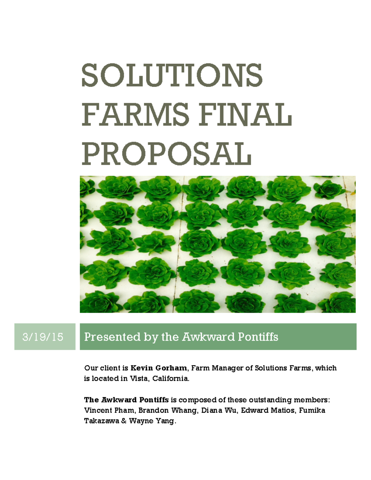 281121454 aquaponics final proposal - SOLUTIONS FARMS FINAL PROPOSAL 3 ...