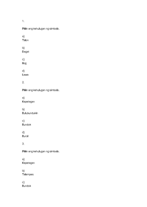 Filipino 10 course outline Final - BALANGKAS NG KURSO FILIPINO – GRADE ...