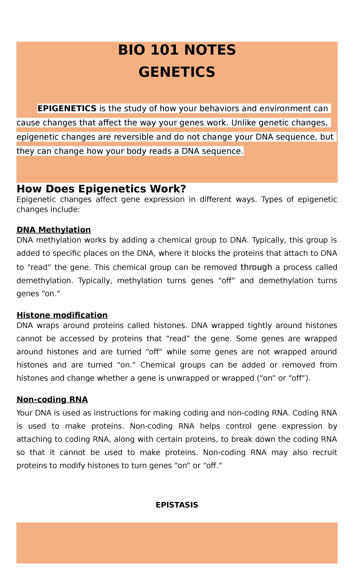 Notesmsteph - This document can somewhat help you in your studies - BIO ...
