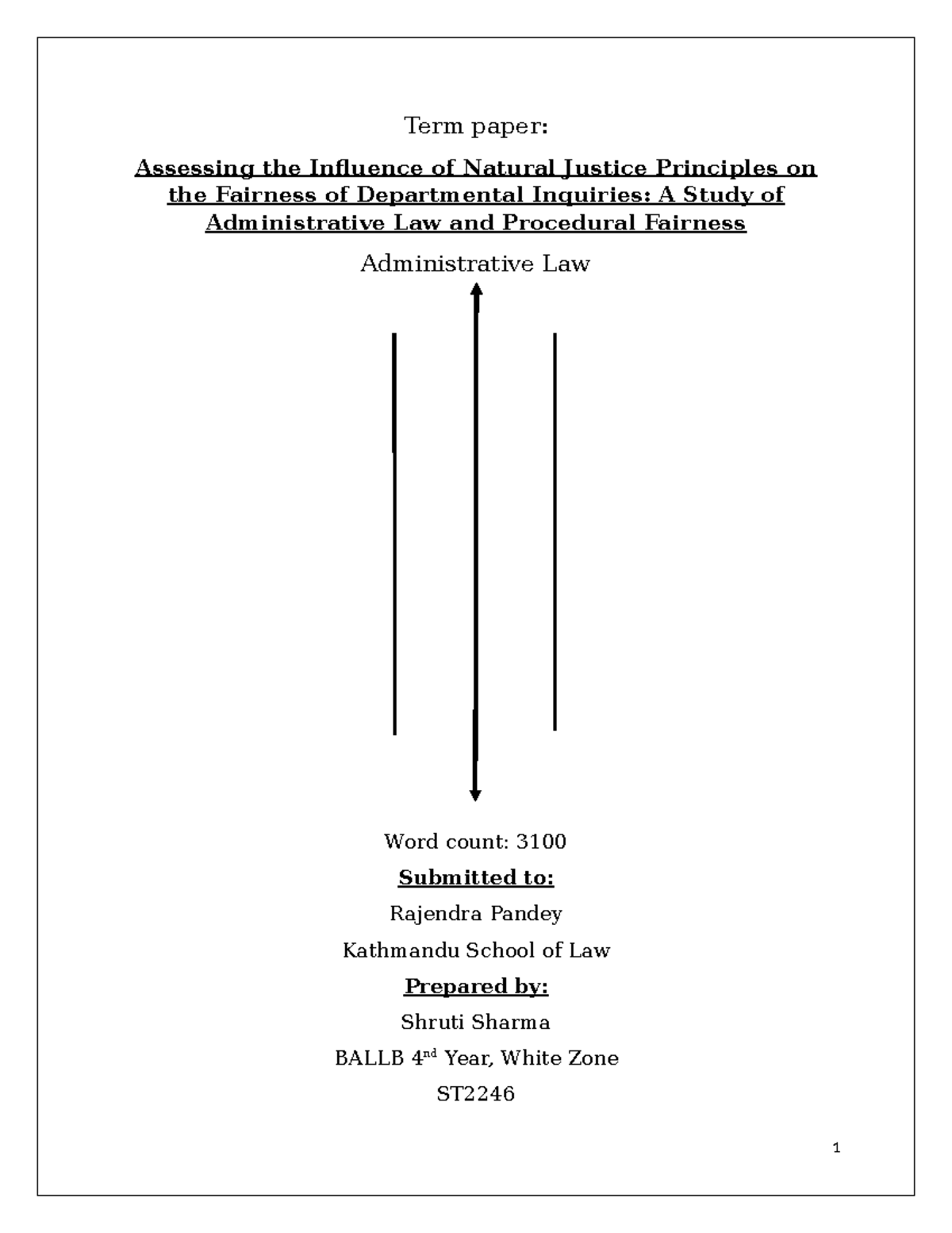 Term Paper of Administrative Law - Term paper: Assessing the Influence ...