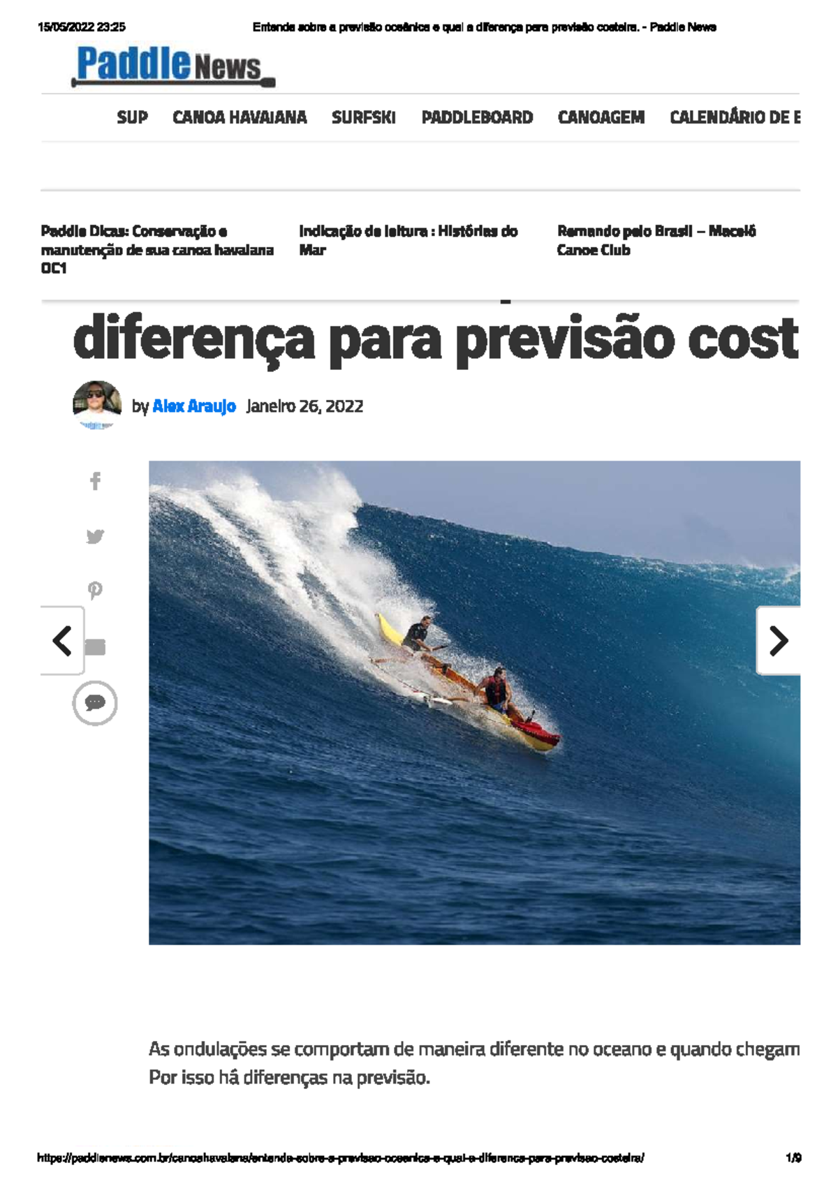 Entenda sobre a previsão oceânica e qual a diferença para previsão ...