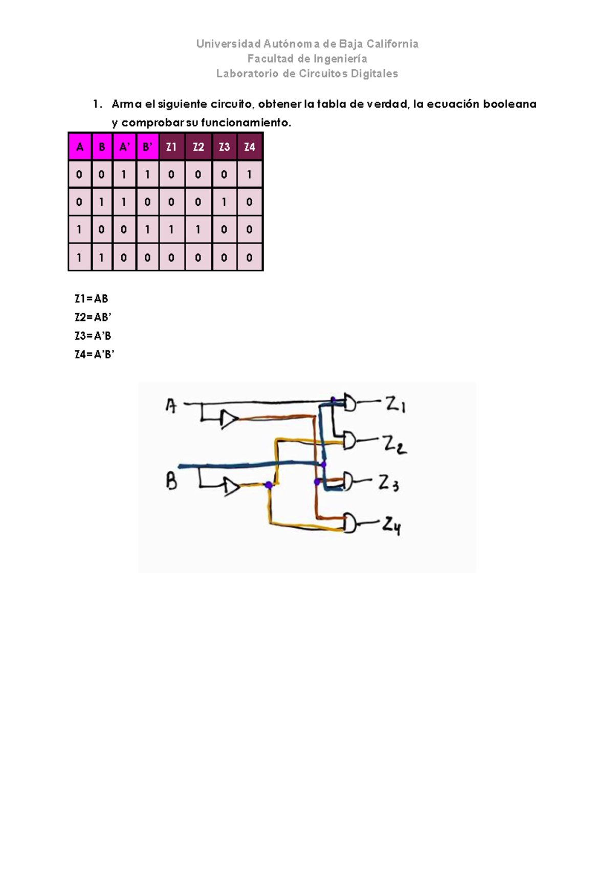 Circuitos Digitales Practica 4 2-5 - Universidad de Baja California ...