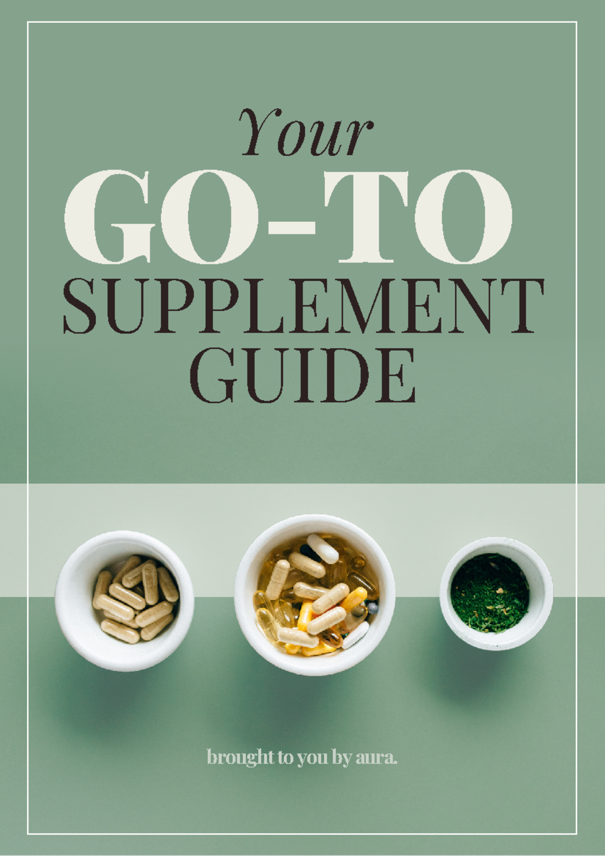 YOUR GO TO Supplement Guide - GO-TO Your SUPPLEMENT GUIDE ####### brought to you by aura ...