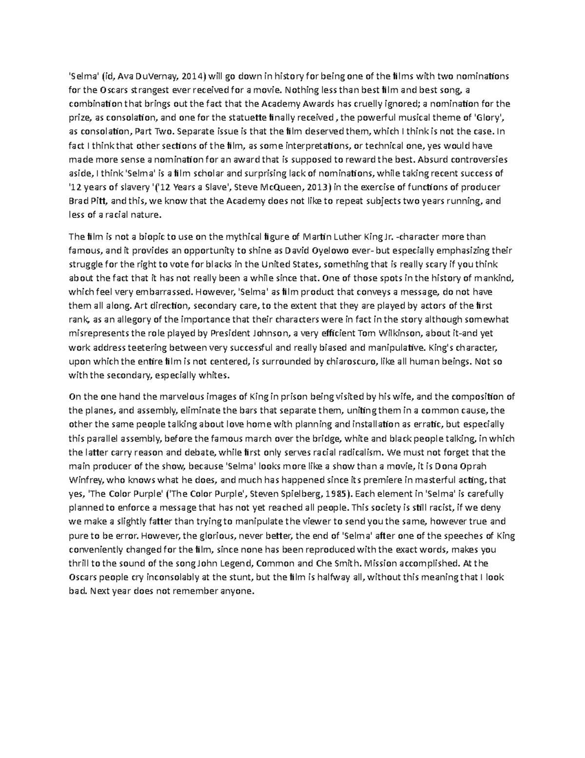 Selma new leadership of Martin luther king - 'Selma' (id, Ava DuVernay ...