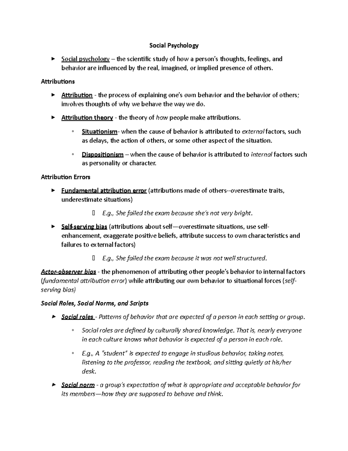 Social Psychology - Attributions Attribution - the process of ...